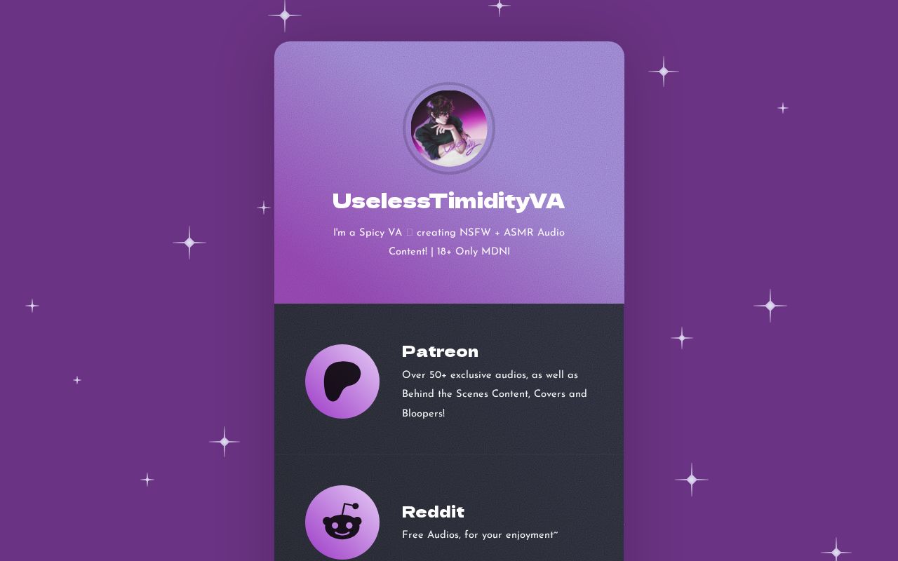 UselessTimidity's Carrd